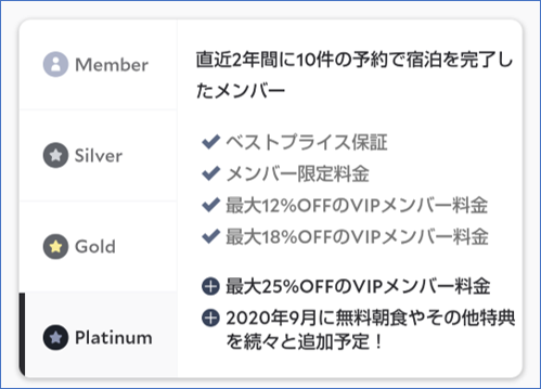 Agoda VIPにPlatinumステータスが登場！！ - ビジネスマン・出張族のホテル予約サイト選び!!